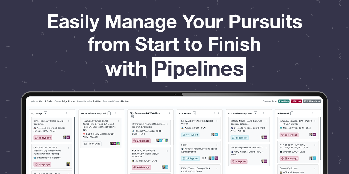 Easily Manage Your Pursuits from Start to Finish with Pipelines